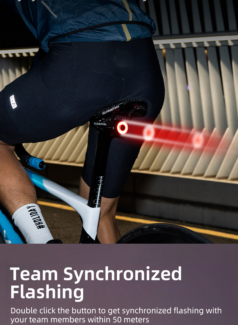 XOSS XR Pro XRpro XR01 XR 01 Smart Team Sync Tail Light Auto Brake ...