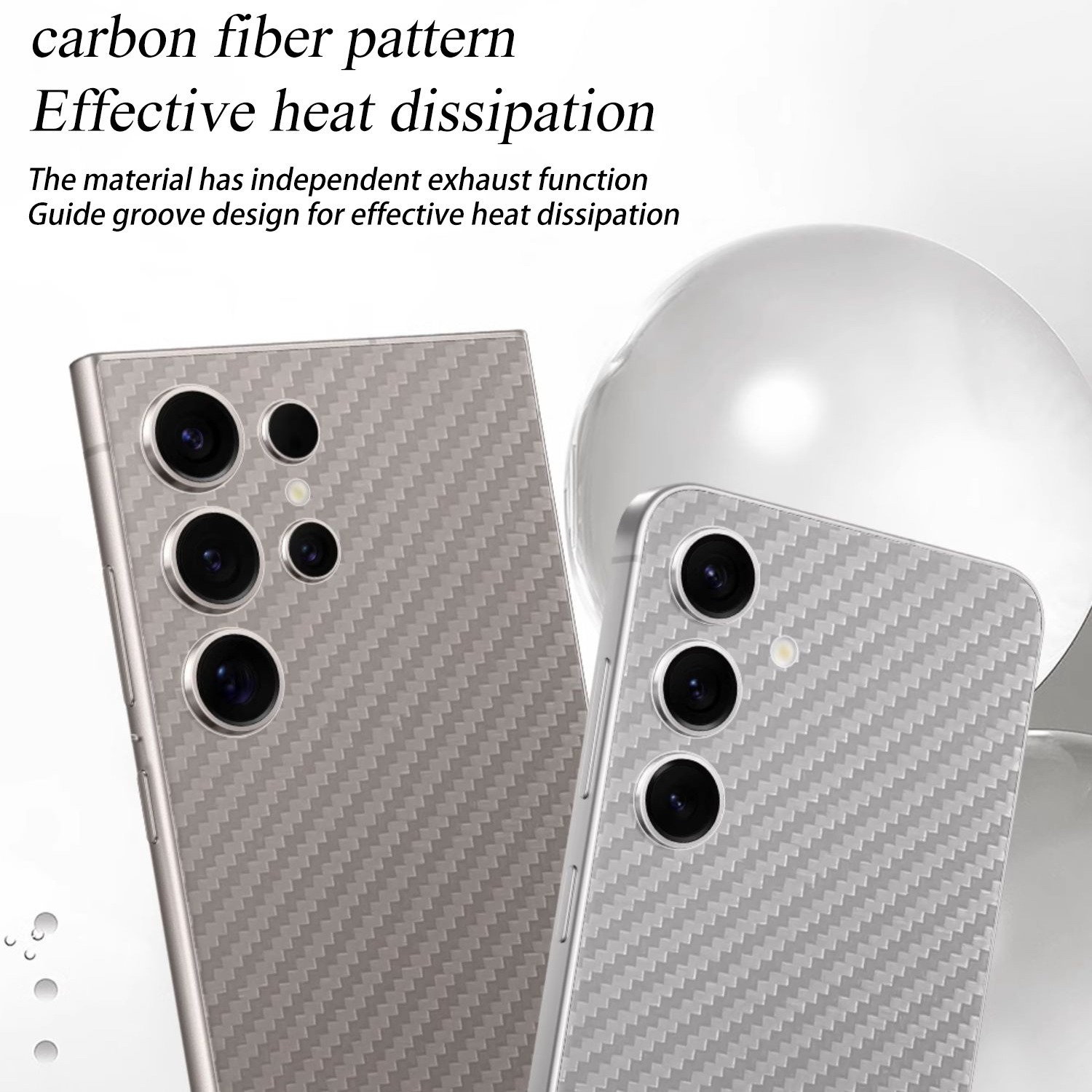 Carbon Fiber Back Film For Samsung Galaxy S24 Ultra Plus s24 ...