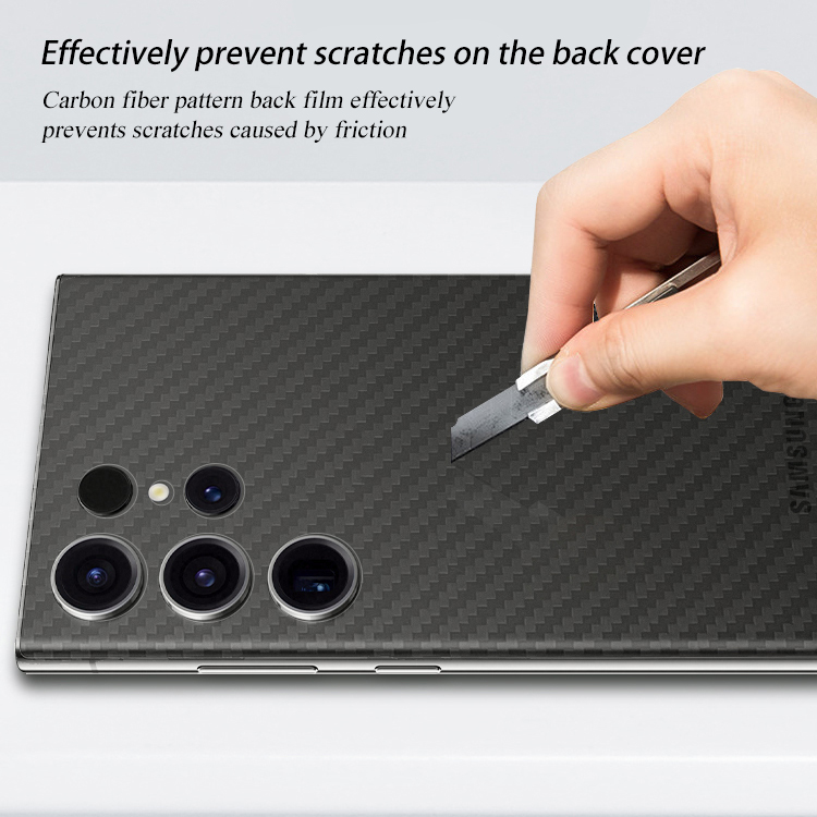 Carbon Fiber Back Film For Samsung Galaxy S24 Ultra Plus s24 ...