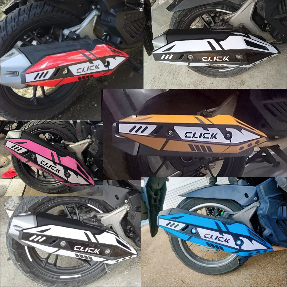 honda click 125i 150i 160 motorcycle exhaust muffler cover decorative ...