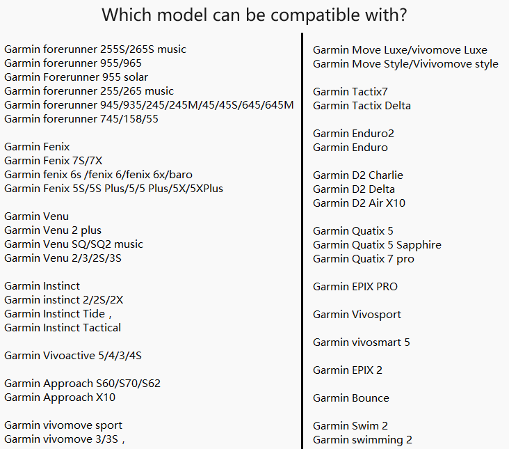 USB for Garmin Venu SQ 2 3 2s 3s X1 forerunner 955 945 265 245 255 ...