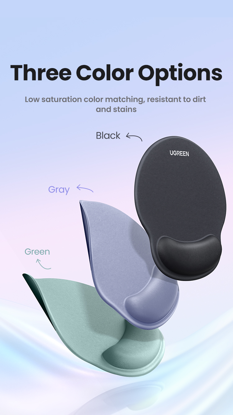 UGREEN Ergonomic Mouse Pad Wrist Support Skin-friendly Soft Memory Foam ...
