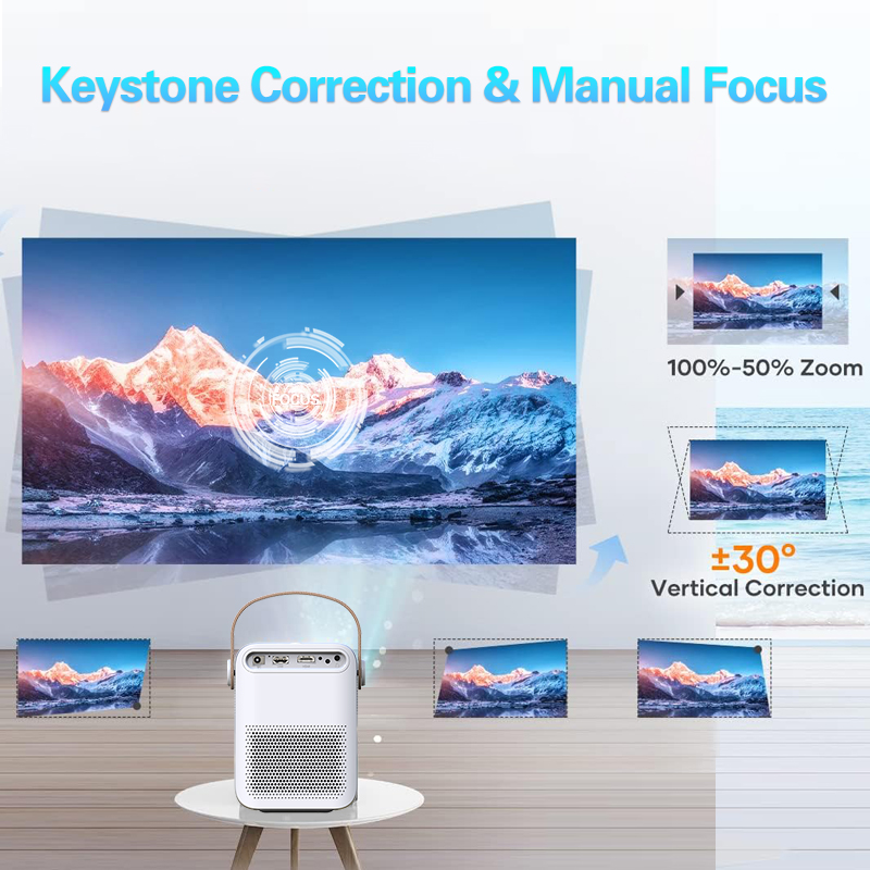 Mini Outdoor Projector For Phone Portable Android Smart Projector HDMI ...