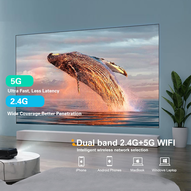 Mini Outdoor Projector For Phone Portable Android Smart Projector HDMI ...