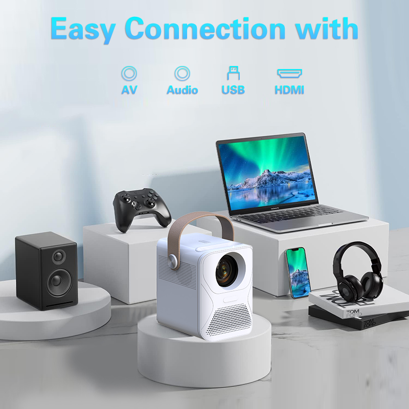 Mini Outdoor Projector For Phone Portable Android Smart Projector HDMI ...