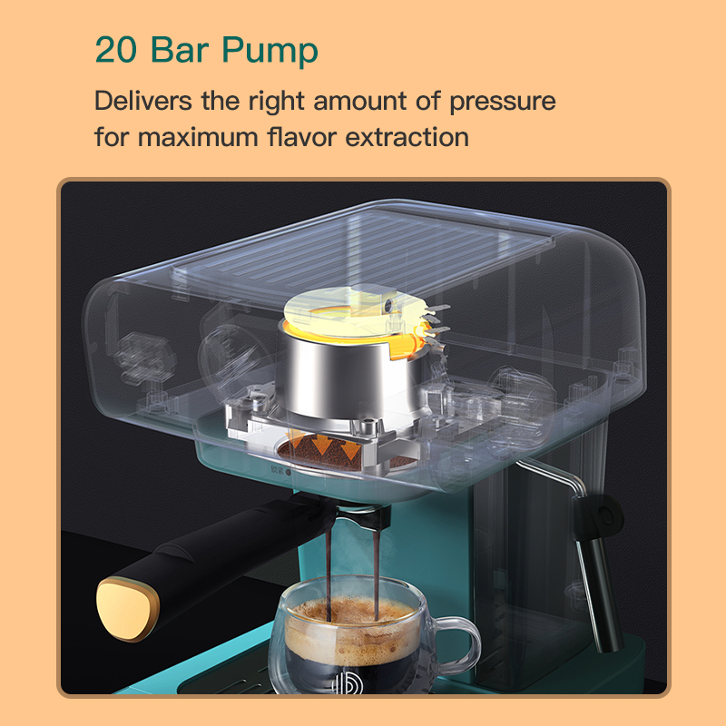 Petrus Coffee Machine 20 Bar Espresso Coffee Maker Retro Style With ...