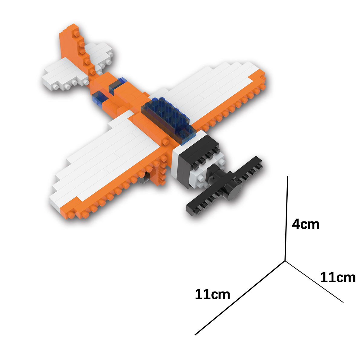 Airplane Model DIY Particle Assembled Building Block Toys Educational ...