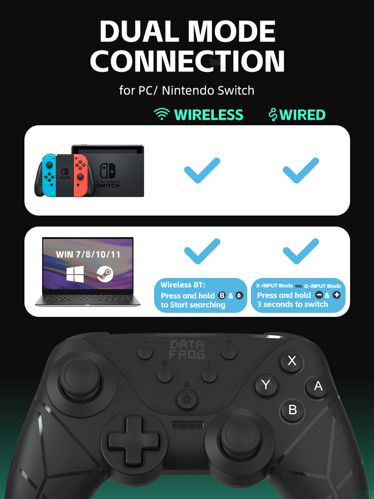 Data Frog Switch Controllers for Nintendo Switch/Lite/OLED Switch Pro ...