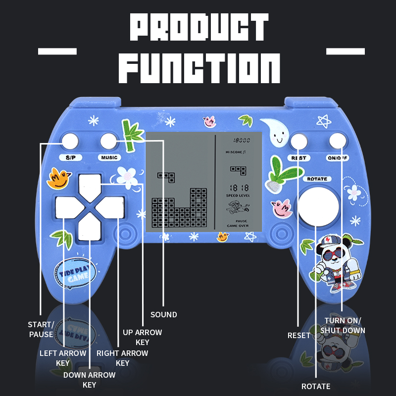 YIMI Tetris Game Fun Tetris Brick Arcade Mini Gameboy Pixel Game ...