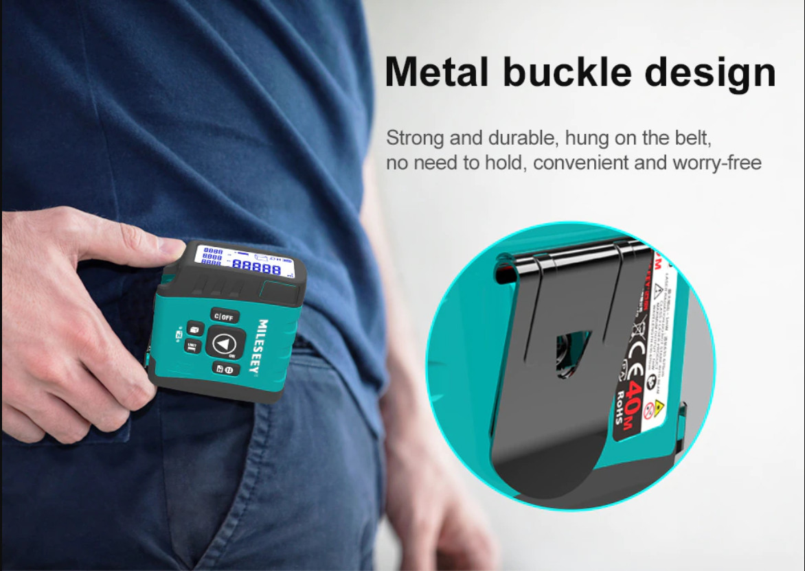 MILESEEY DT20 3 In 1 Laser Tape Measure, Laser Distance Meter/Digital ...