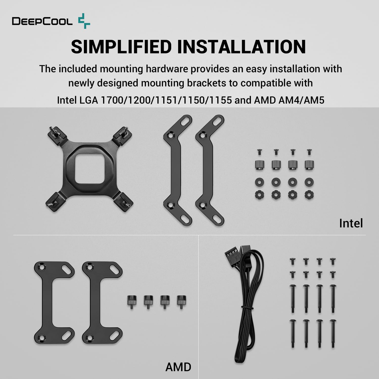 Deepcool MYSTIQUE 360 CPU Aio Liquid Cooler 2.8 inch LCD Display Screen ...