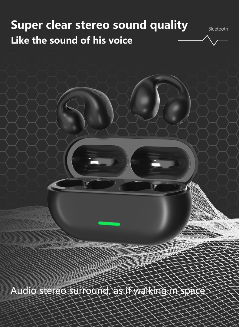 Original M30 Ear-Clip Bluetooth Earphone TWS Wireless Intelligent Noise ...