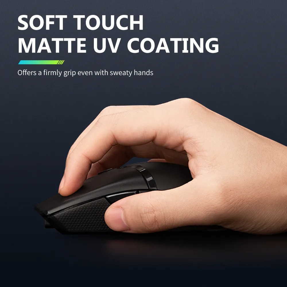 Delux M800 PRO PAW3395/M820 Wireless Gaming Mouse Bluetooth Tri-Mode Connection 26000DPI Huano ...