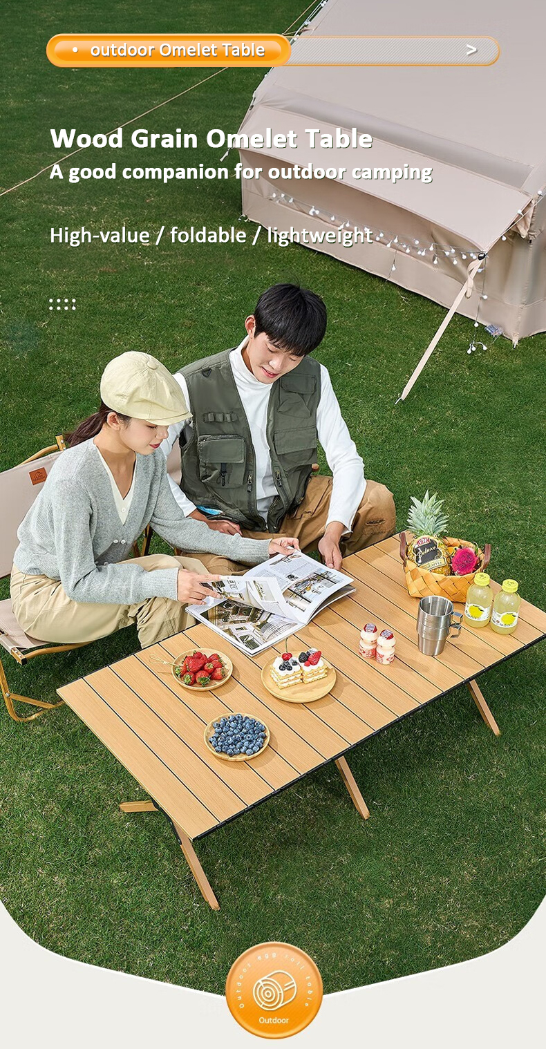 🔥Ready Stock🔥Kermit camping chair Egg Roll Table 90/95/120CM Table ...