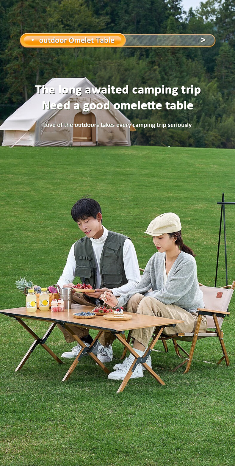 🔥Ready Stock🔥Kermit camping chair Egg Roll Table 90/95/120CM Table ...