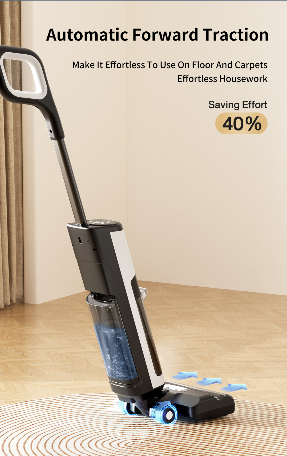 Simplus 3 In 1 Automatic Cordless S-Clean V1 Wet And Dry Vacuum Cleaner ...