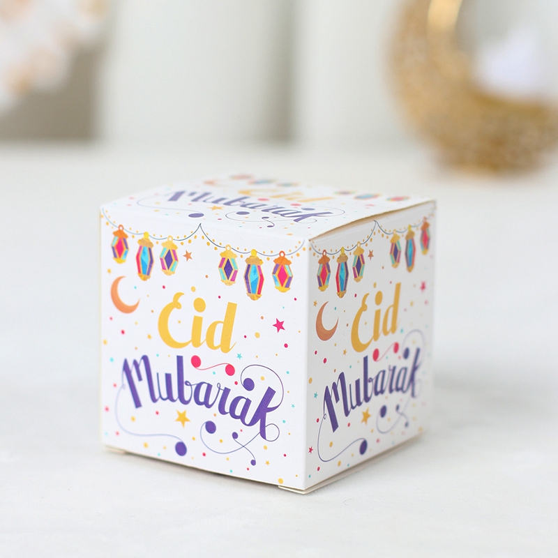 8pcs/set Ramadan Kareem Paper Treat Box Colorful Eid Mubarak Candy Gift ...