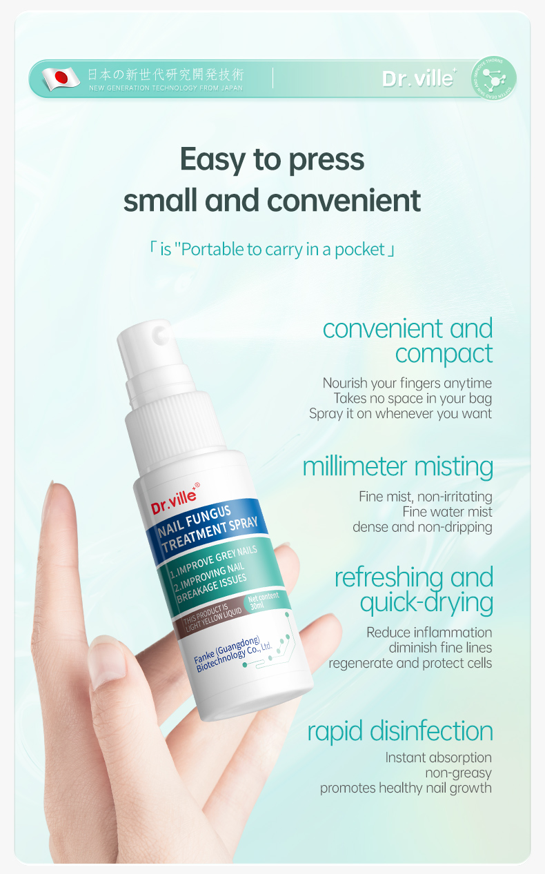 Dr.Ville Nail Fungus Treatment Nail Care Nail Repair Cream Nail Serum ...