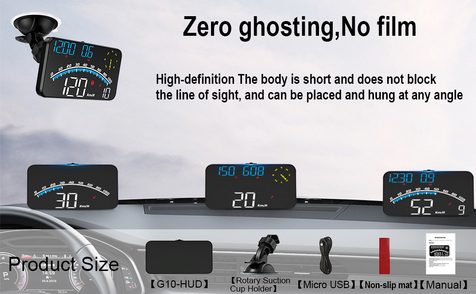 KOMES G10 Digital GPS Speedometer, Car Universal HUD Head Up Display ...