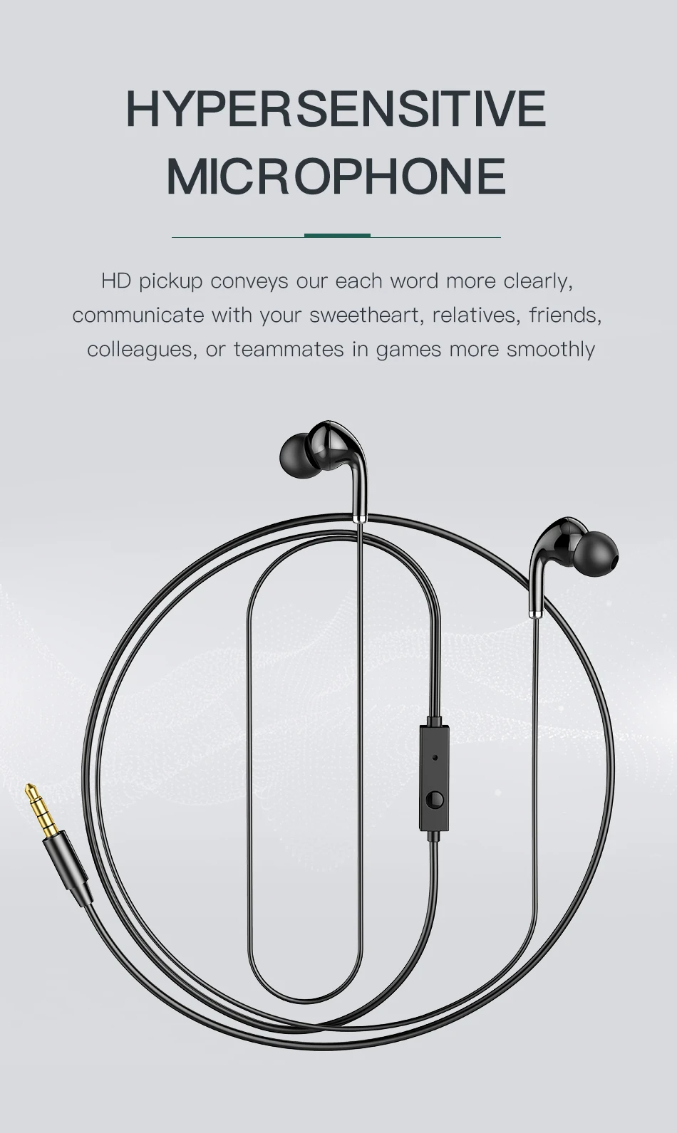 Awei PC-6 3.5mm Wired Earphones Mini Stereo Earbuds Bass Earphones ...