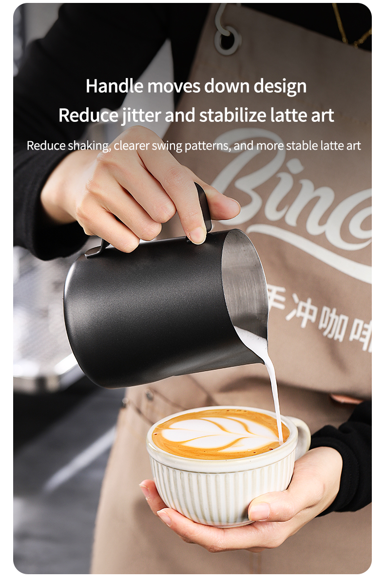 BINCOO Coffee Latte Art Vat Professional Pull Flower Jar Stainless ...