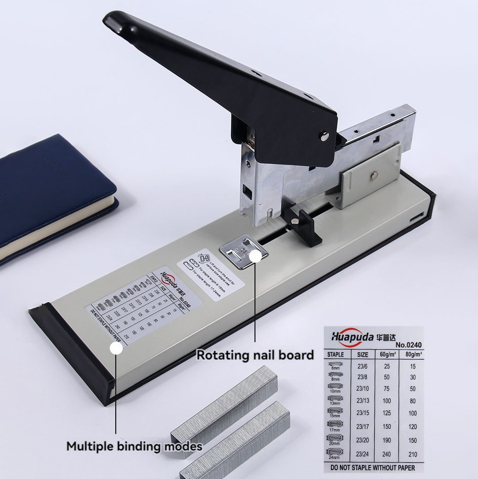 [Bohr]Heavy Duty Stapler Book Binding Document With Adjustable ...