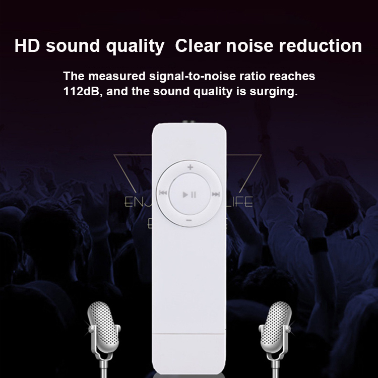 Mini MP3 Player Student English Listening Learning Walkman Plug-in Card ...