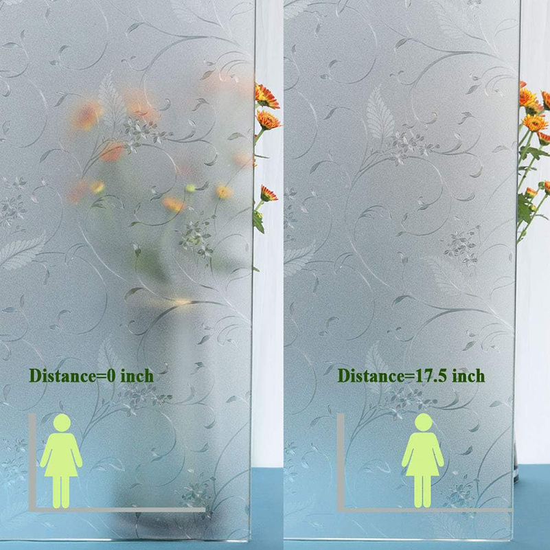 Privacy Window Film Sticker Frosted Glass Window Paper,Total Blackout ...