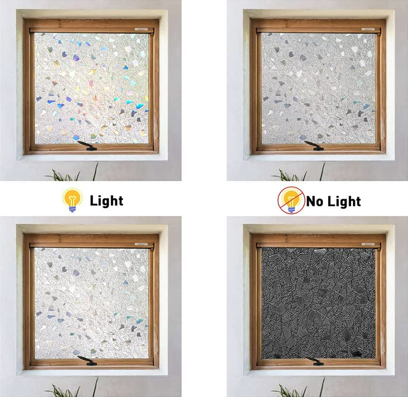Window Privacy Sticker, Decorative Glass Window Film Paper, UV Blocking ...