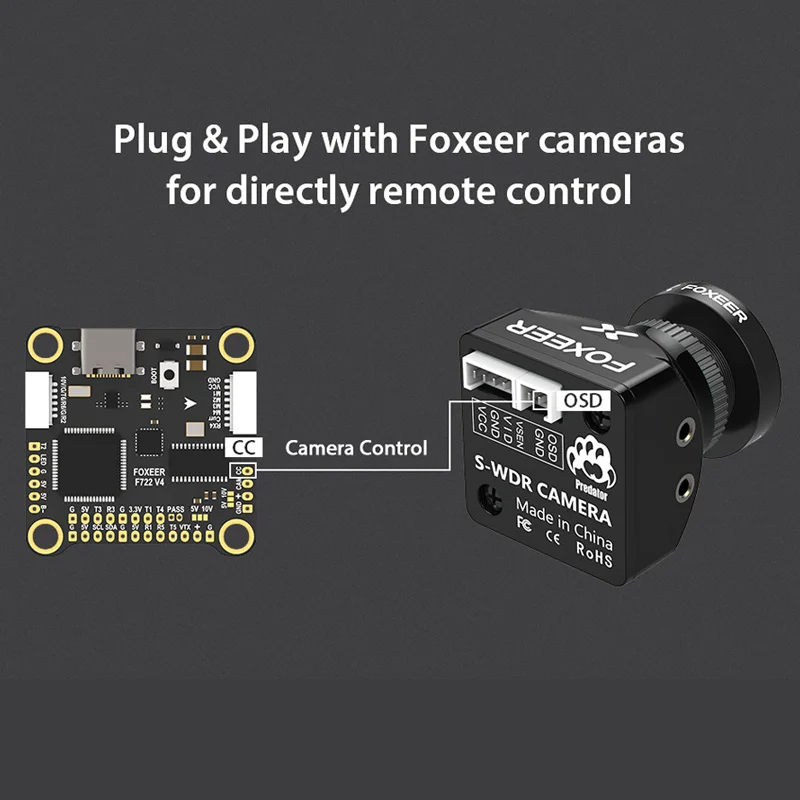 Foxeer F722 V4 MPU6000 FC 8S Dual BEC Barometer X8 Flight Controller 30 ...