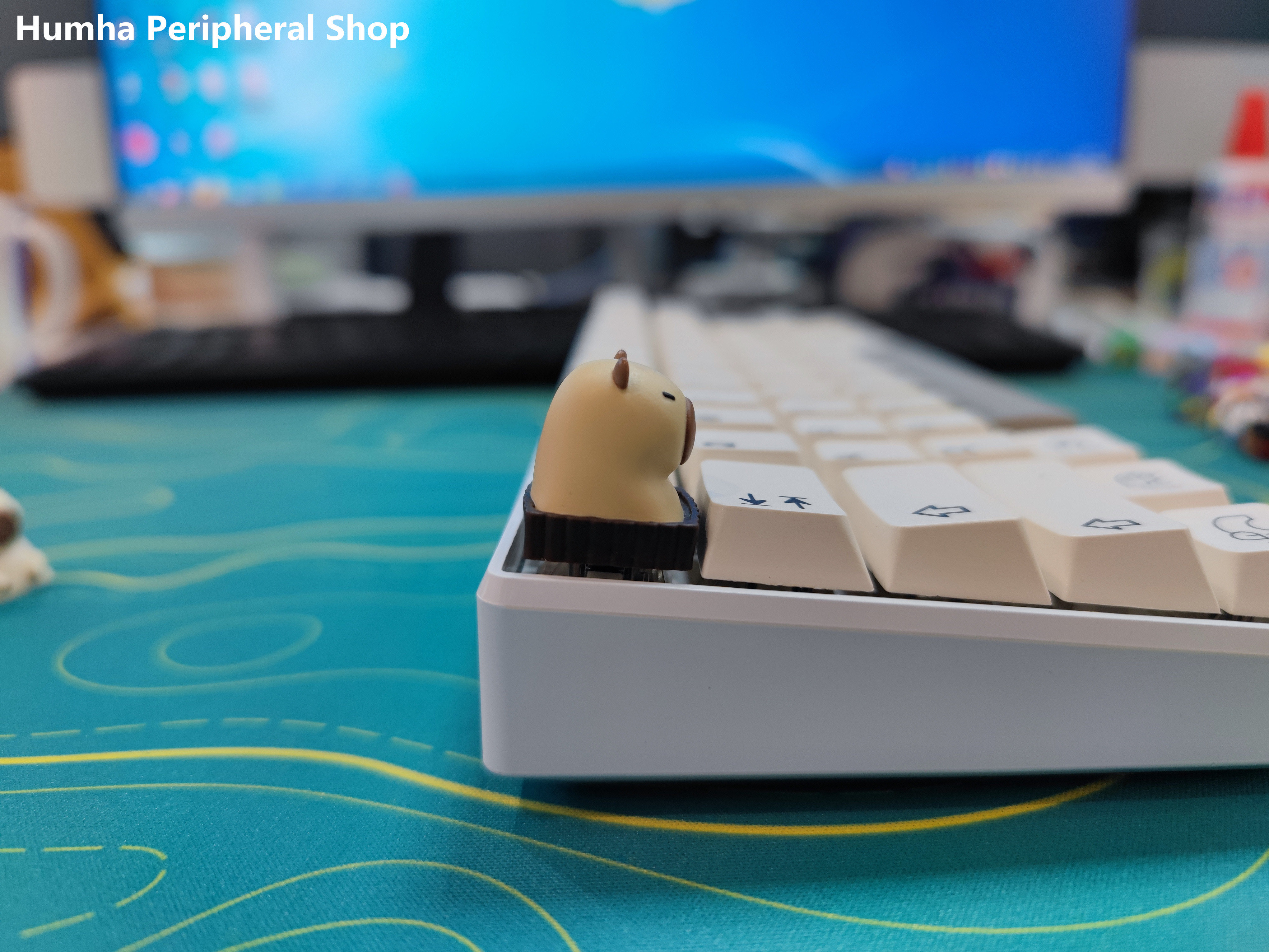 Humha artisan keycap CAPIBARA keycap Hand made Resin keycap mechanical ...