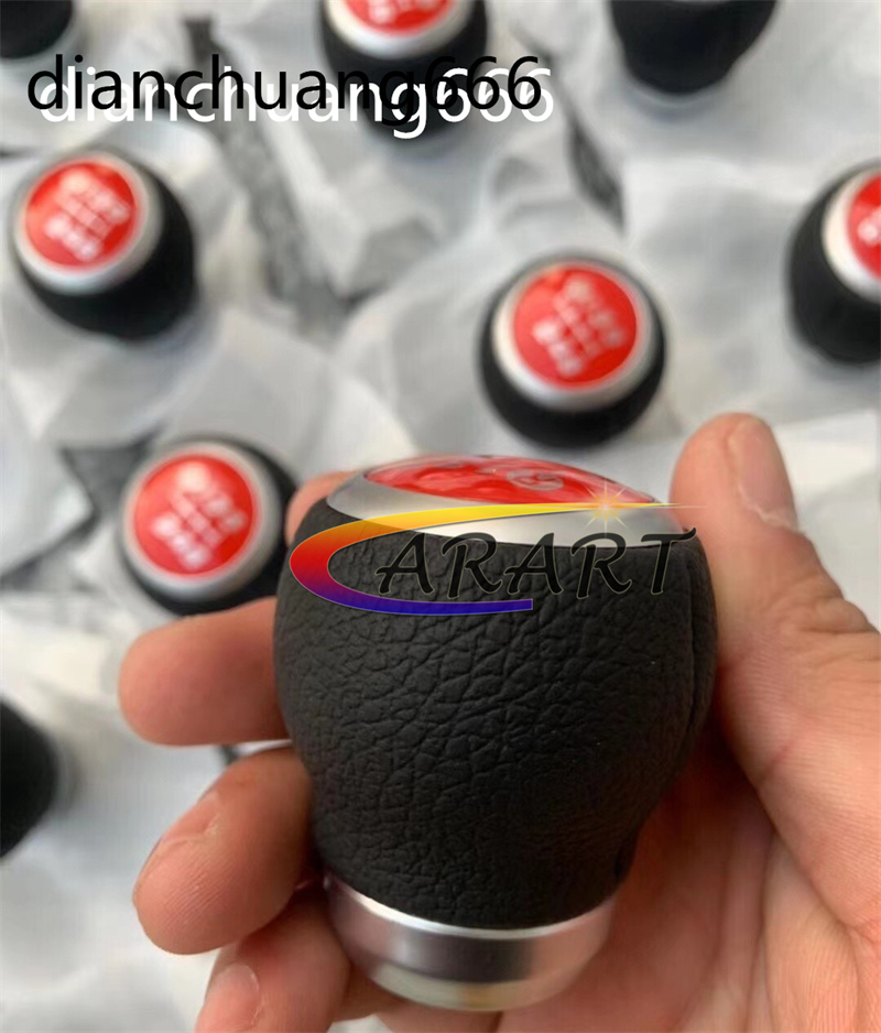 New High Quality Leather Manual 6 Speed Gear Stick Shifter Lever Shift ...