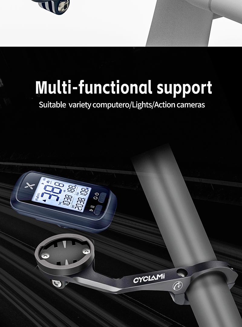 CYCLAMI S5 Bike Computer Mount MTB Road Aluminum Alloy Bi-directional ...
