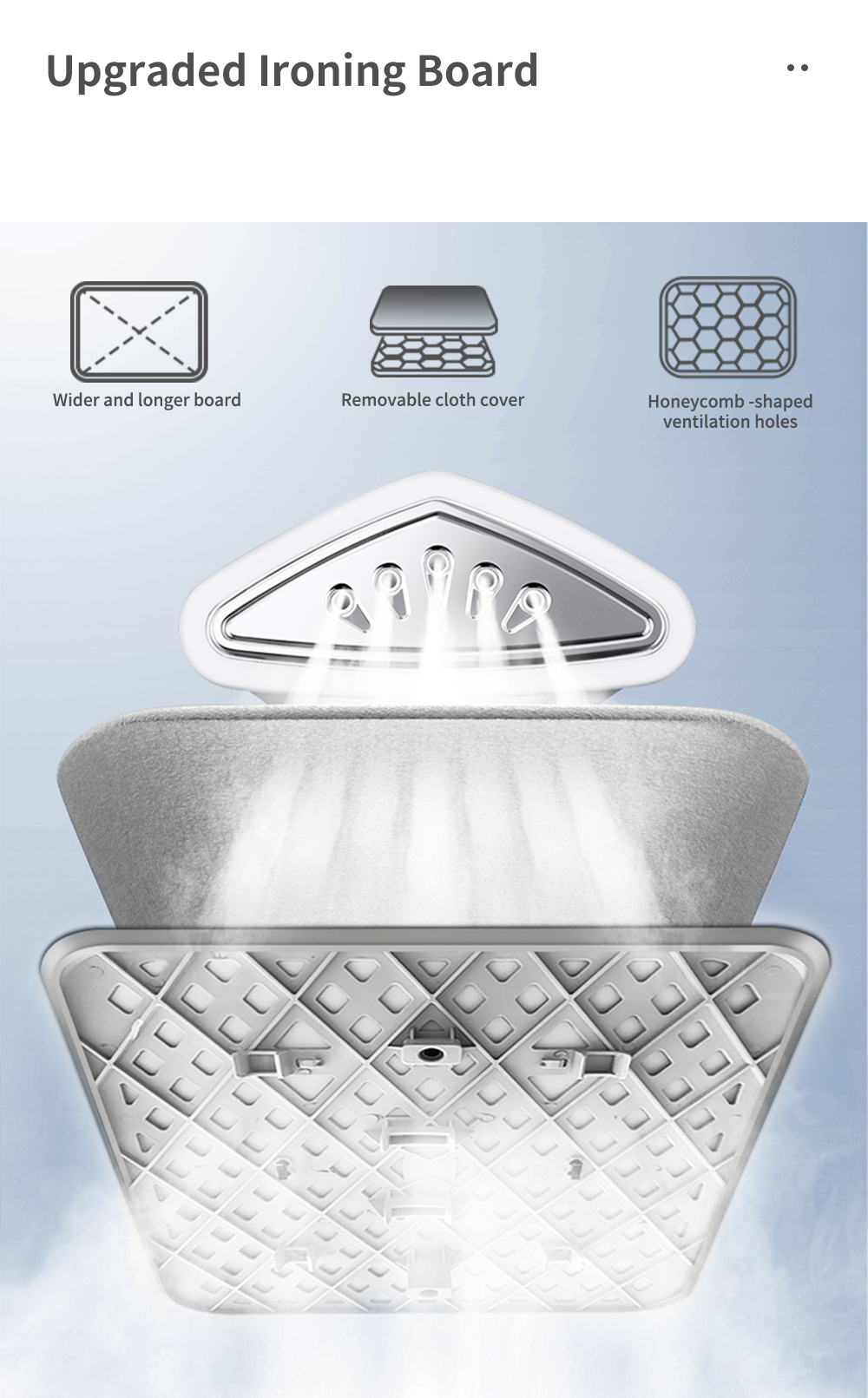 Simplus 2 in 1 Garment Steamer丨2000W丨Ironing Board丨Double Poles丨 ...