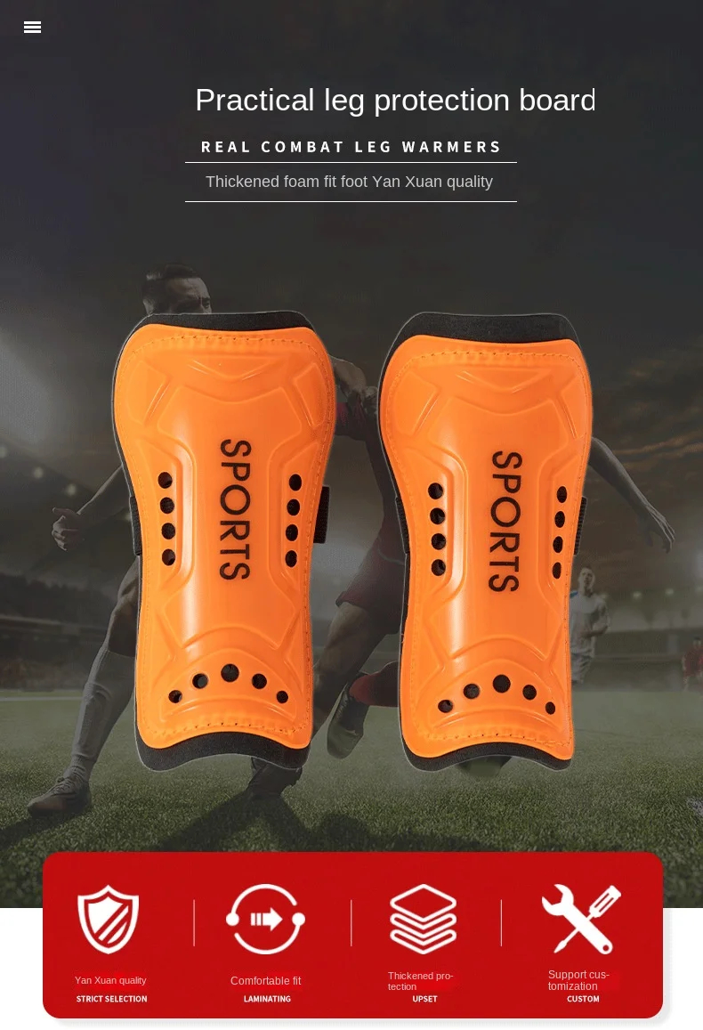 Children Soccer Safety Shin Guards Adults Football Sports Safety Shin ...