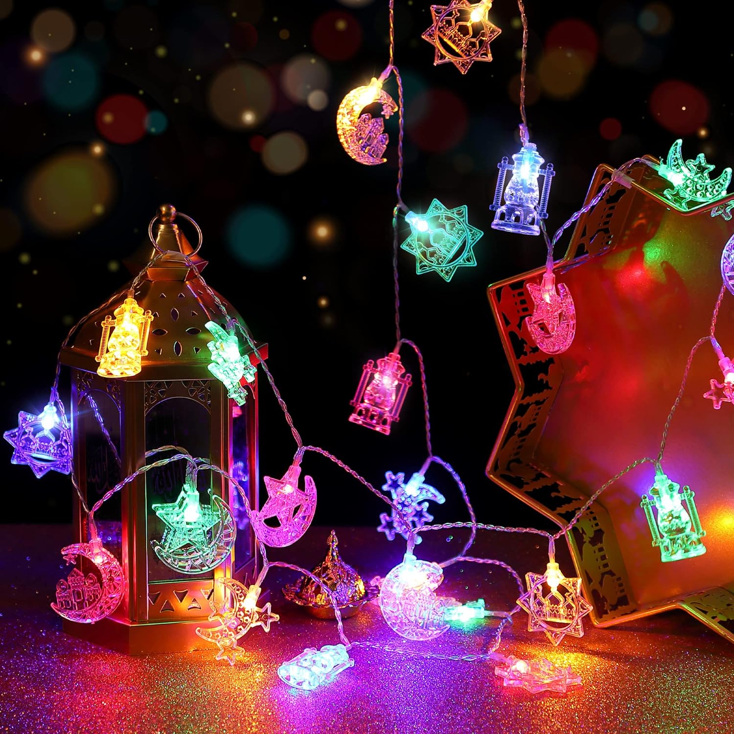 Ramadan Lights, Warm White Ramadan String Lights, Battery Operated ...