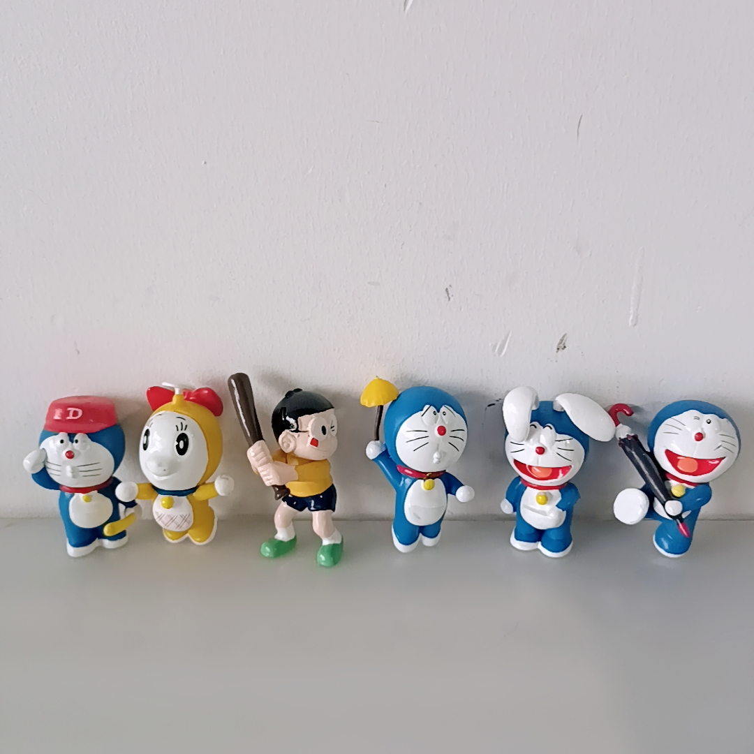 6Pcs/Set 5cm Creative Micro Garden Landscape Decoration Doll Doraemon ...