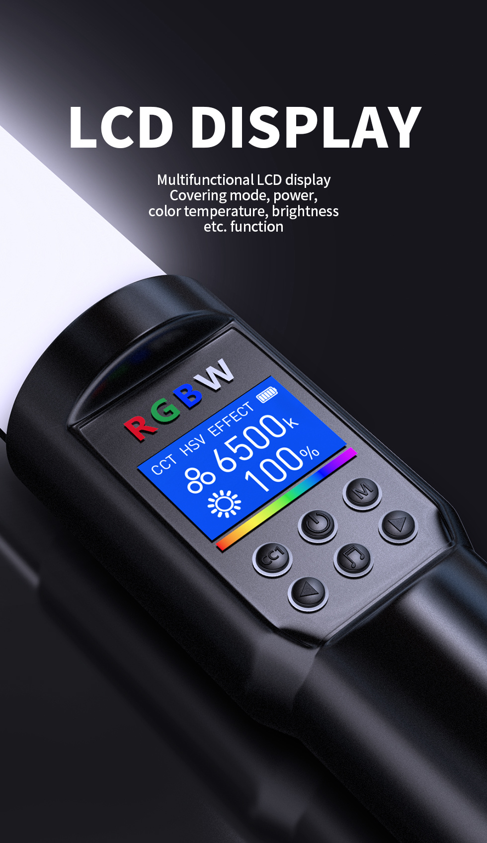 Video Light 4600mah 3 Hours of Battery Life 55cm Handheld LED Video ...