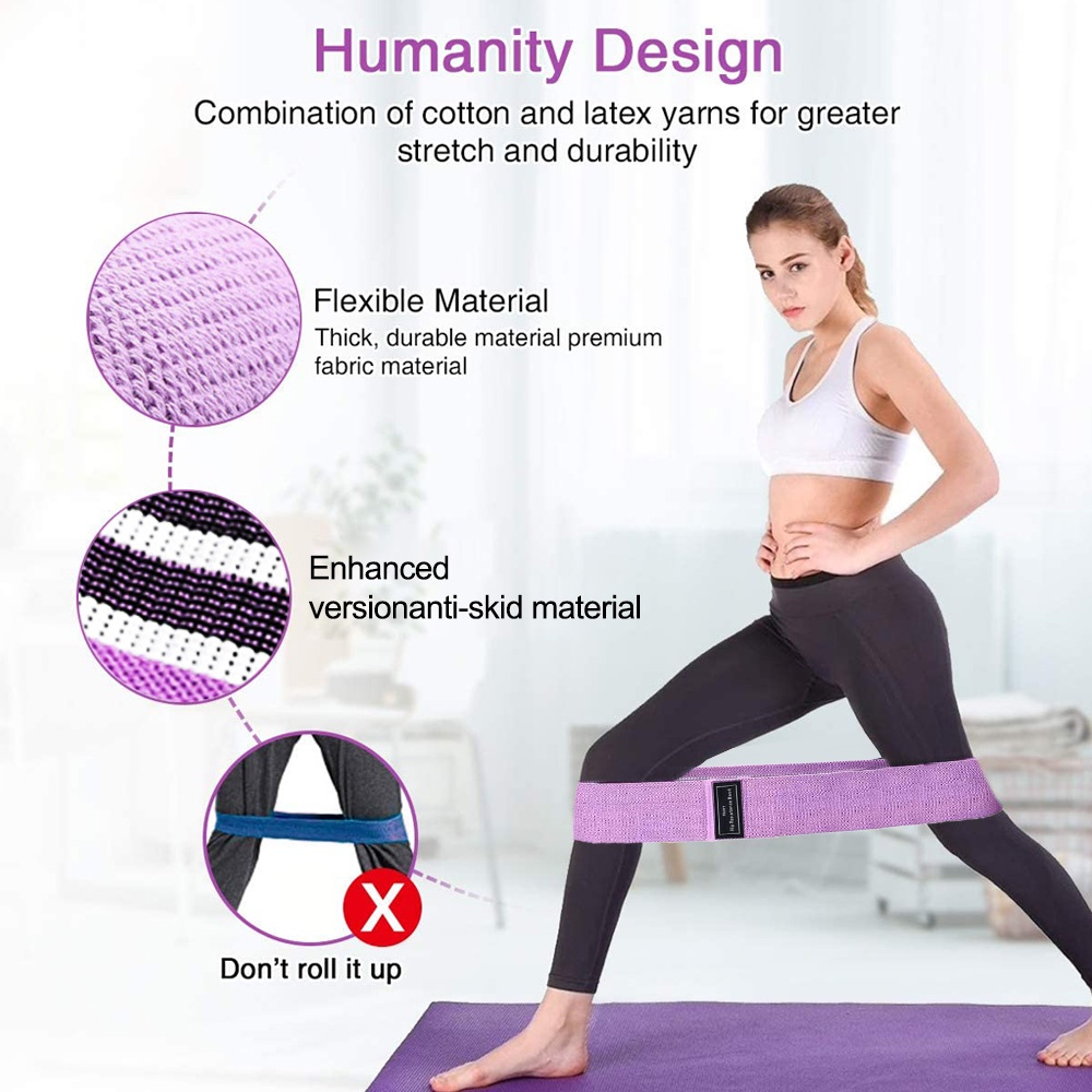 3in1 Yoga Pilates Resistance Bands Yoga Band Exercise Loops Latex ...