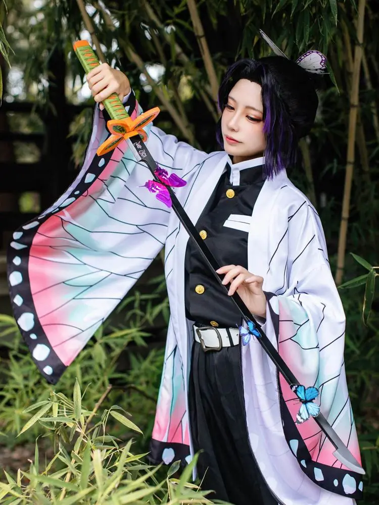 Demon Slayer Kochou Shinobu Cosplay Costume Clothes Women Uniform ...