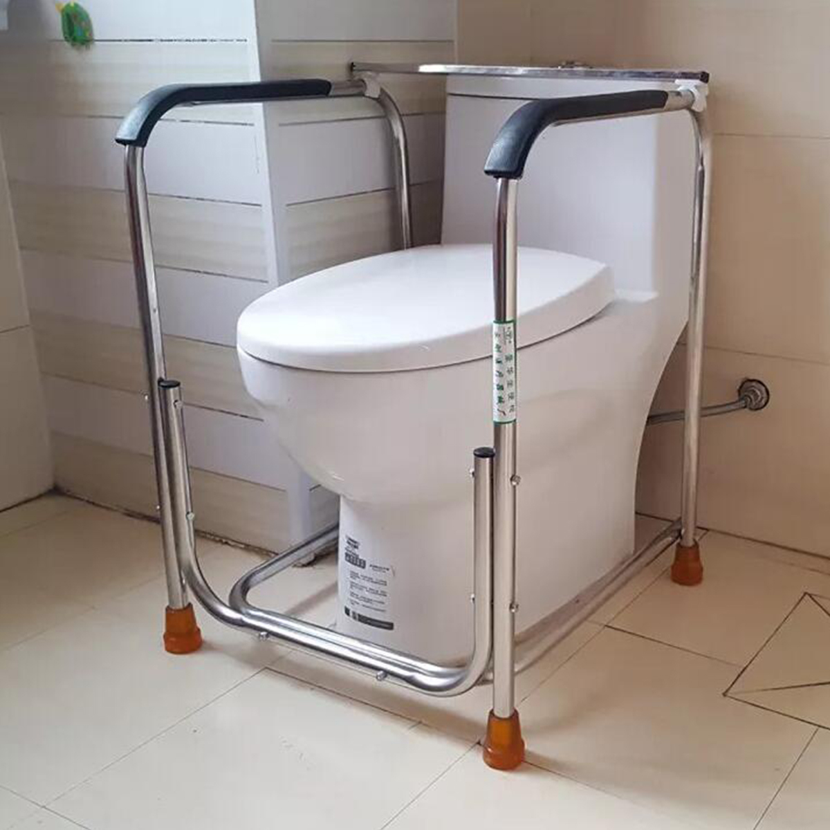 Bathroom Toilet Rails Arms for Elderly Safety Handrail Aid Toilet Rails ...