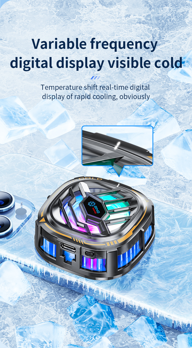 [100% Cooling] BlueWow X76 Phone Radiator for Mobile Phone Phablet Fan Semiconductor Mobile ...