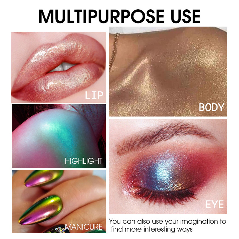 6 Colors Shining Pearlescent Liquid Eyeshadow Brightening Slightly ...