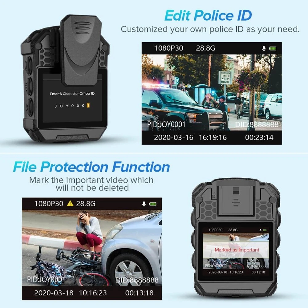 BOBLOV T5 Body Mini Action Sport Waterproof Wearable Police Camera HD ...