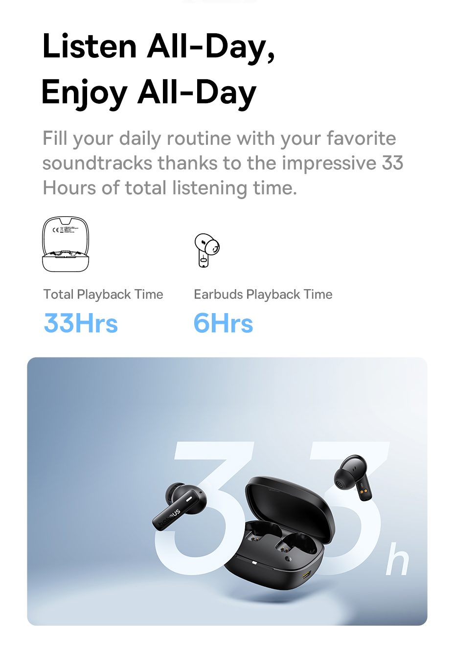 Baseus Bowie E19 TWS True Wireless Bluetooth Earphones IPX5 Waterproof Call ENC | Shopee Malaysia