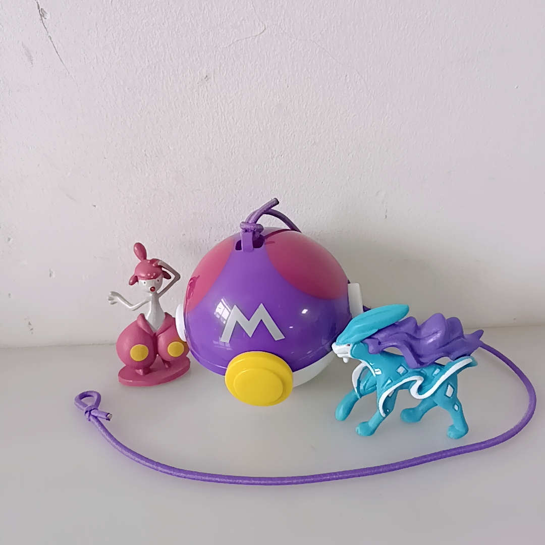 7cm Pokemon Elastic Rope Pokeball With Cartoons Movie Anime Figure ...