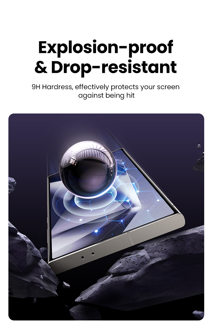 UGREEN Screen Protector For Samsung Galaxy S24 Ultra Full Cover Film Protective Phone Screen ...