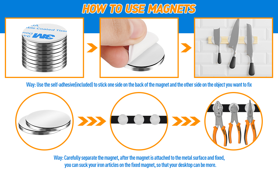 5 Pack Strong Magnet, 30 x 3 mm 8 KG Pull Super Strong Neodymium Disc ...