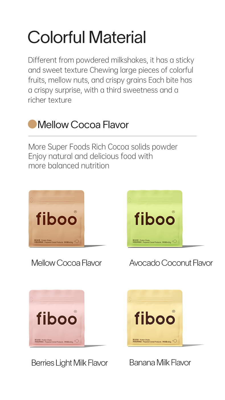 Fiboo Whey Protein Diet Shake Diet Grain Meal Replacement For Weight ...
