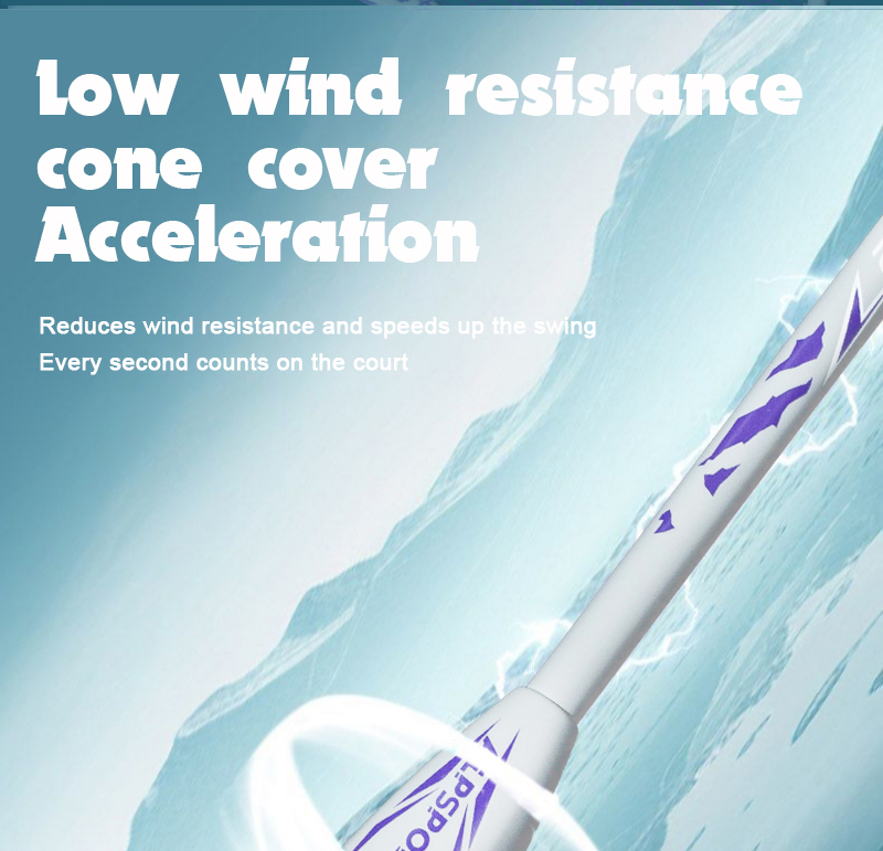 ALP New SD Lightning Badminton Racket Purple White Original 100% Full ...